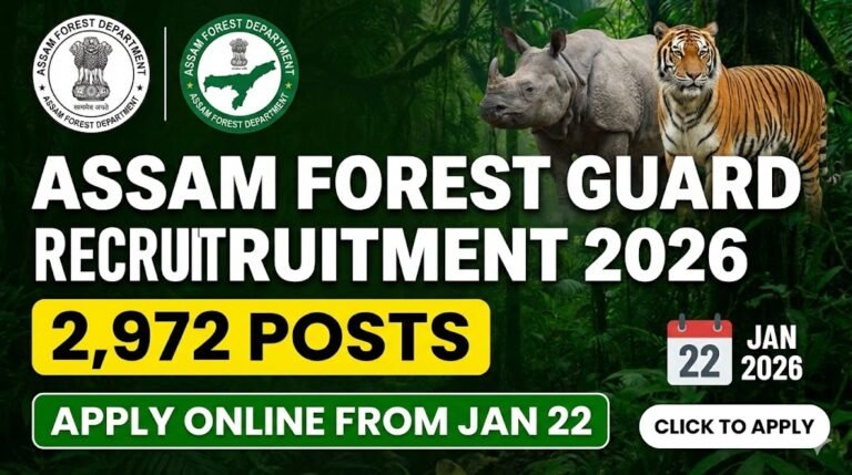 Assam Forest Guard Recruitment 2026 Registration Open for 2,972 Posts ...